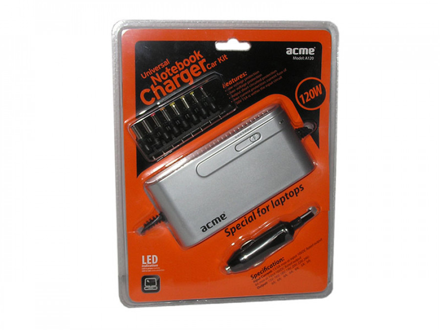 Zasilacz samochodowy do laptopa ACME | centrumelektroniki.pl