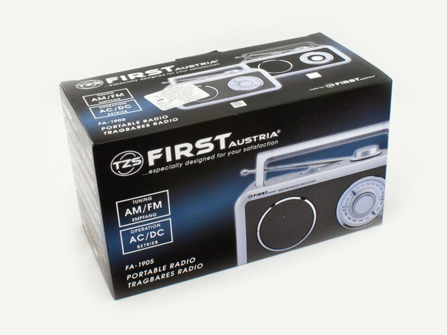 Radio Retro FA1905 First Austria srebrne | centrumelektroniki.pl