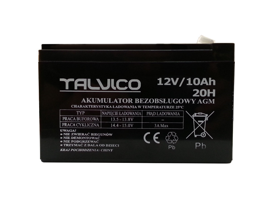 Akumulator żelowy 12V 10AH Talvico | centrumelektroniki.pl
