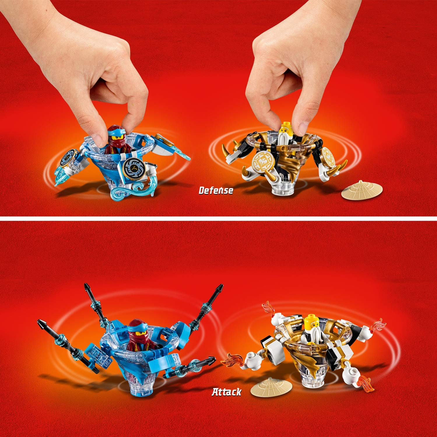 Klocki LEGO Ninjago Spinjitzu Nya & Wu 70663 | centrumelektroniki.pl