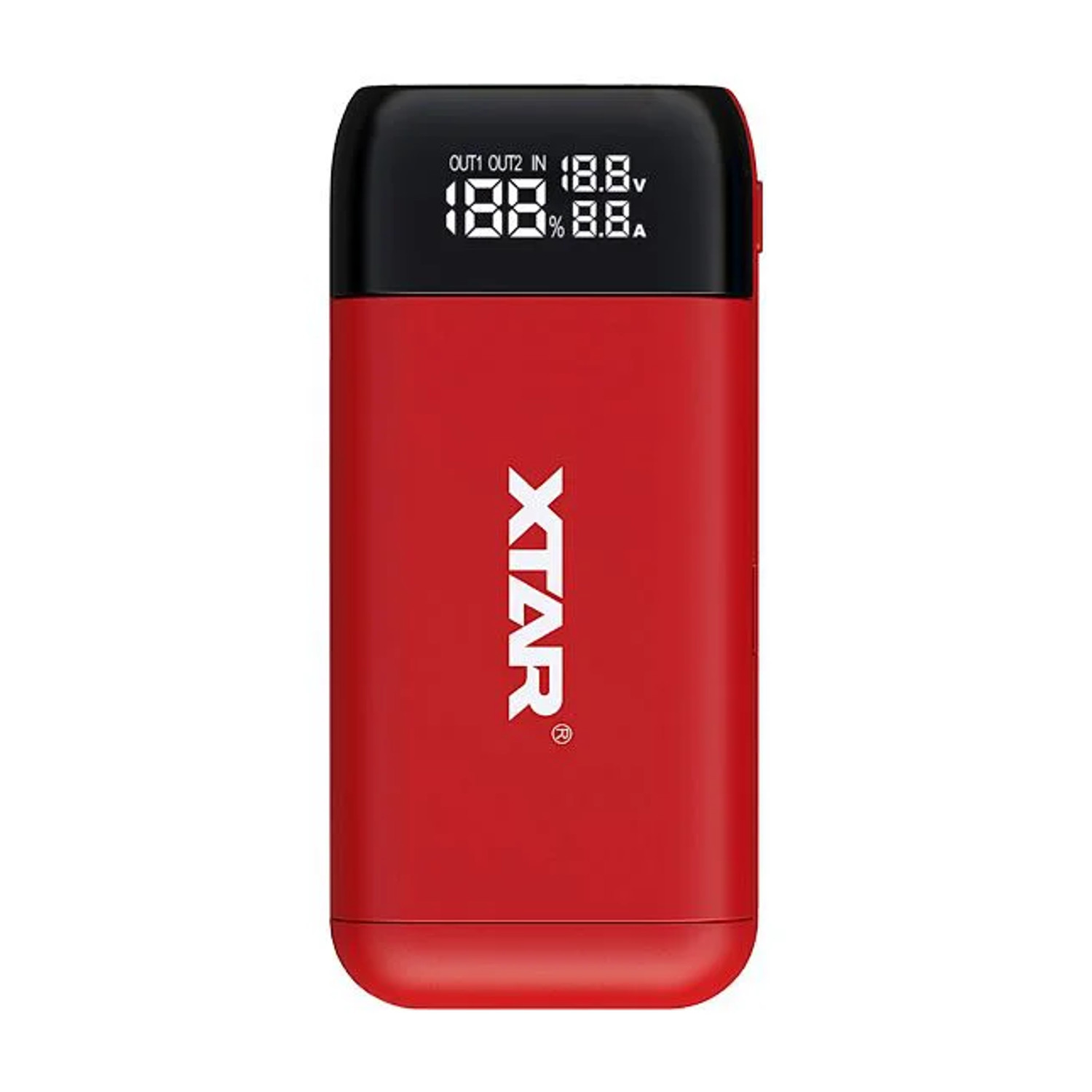 Ładowarka do akumulatorów 18650 XTAR PB2S CZERWONY | centrumelektroniki.pl