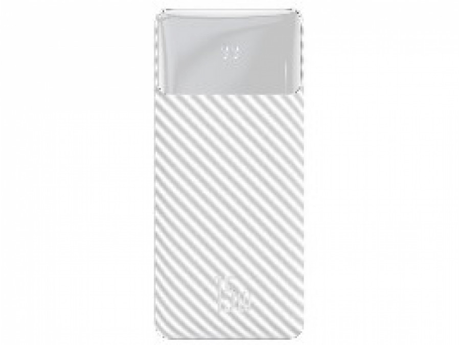BASEUS Power Bank Bipow 30000mAh, 2xUSB, USB-C, 15W (PPDML-K02) Biały ...